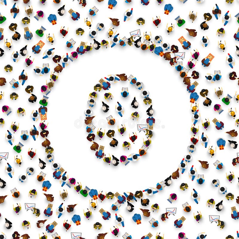 Een Brief O Van Het Groeps Mensen Engelse Alfabet Vector Illustratie ...