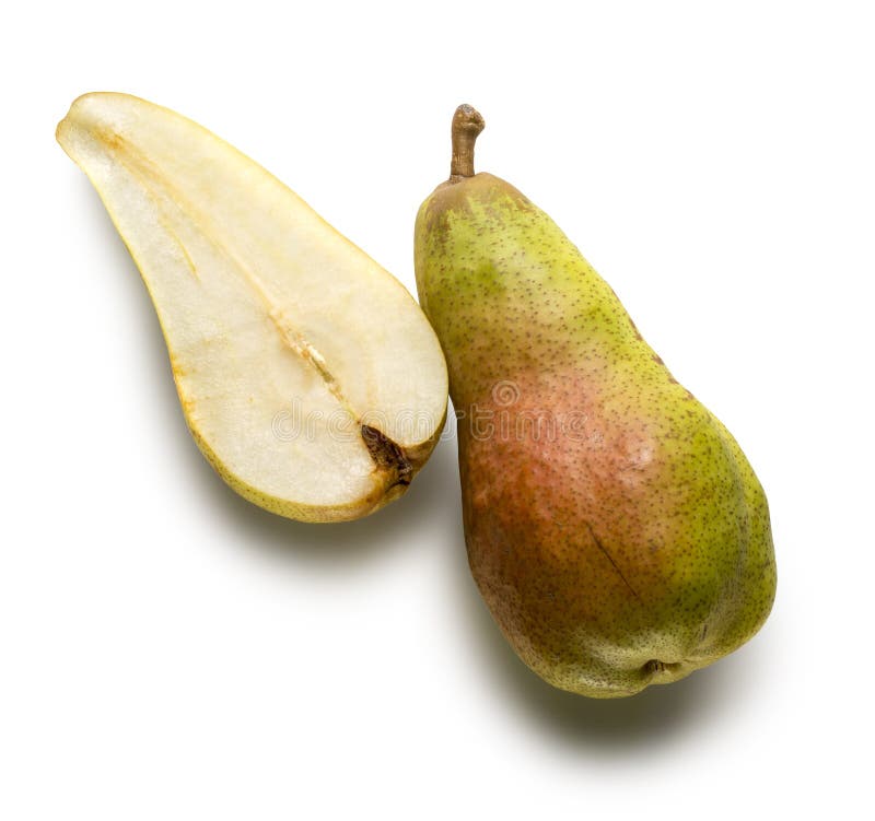 Halve peer stock afbeelding. Afbeelding bestaande uit half - 11942795