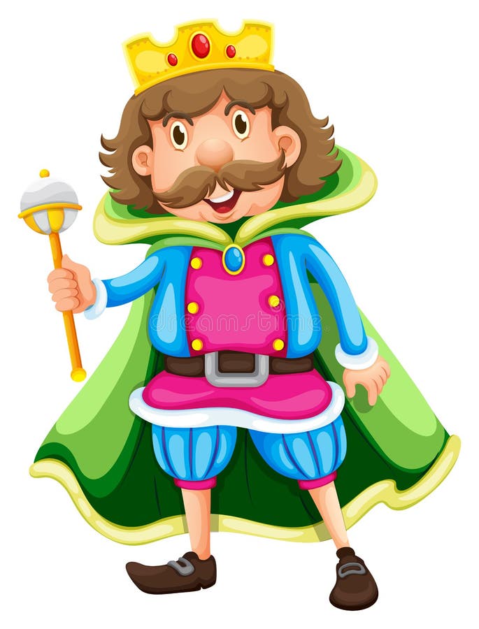 Een koning vector illustratie. Illustration of beeldverhaal - 40254349