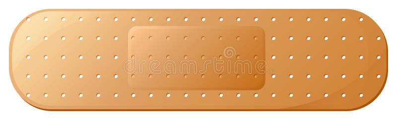 Een medisch pleister vector illustratie. Illustration of illustratie ...