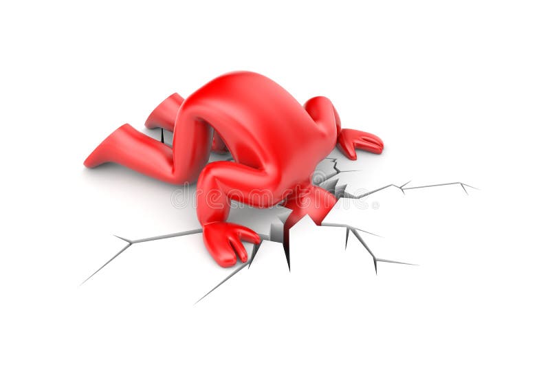 In een moeilijke situatie stock illustratie. Illustration of ...