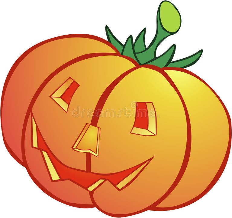 Een pompoen vector illustratie. Illustration of pompoen - 6512590