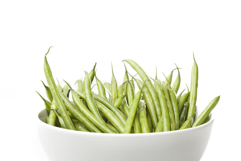 De Groene Snijbonen Het Frans Snijden Amandelstroken Stock Foto - Image ...