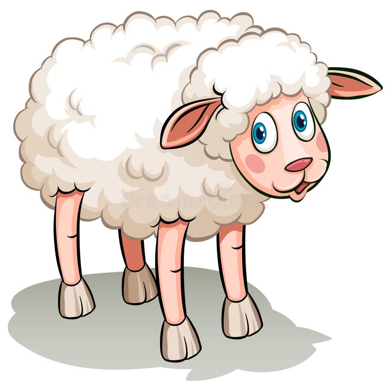 Een zwart schaap vector illustratie. Illustration of verborgen - 50510852