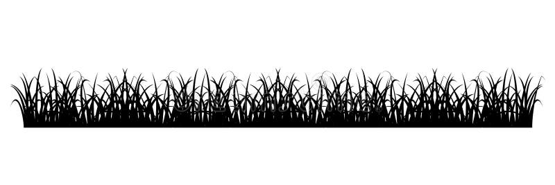 Vectorverzameling Zwarte Gras Vector Illustratie - Illustration of nave ...