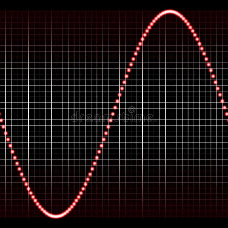 Eenvoudige Rode Correcte Golf Stock Illustratie - Illustration of ...
