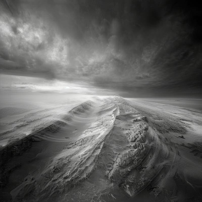 Eerie Emptiness Punctuated by the Stark Patterns of the Windblown Dunes ... Eerie Emptiness Punctuated by the Stark Patterns of the Windblown Dunes ...