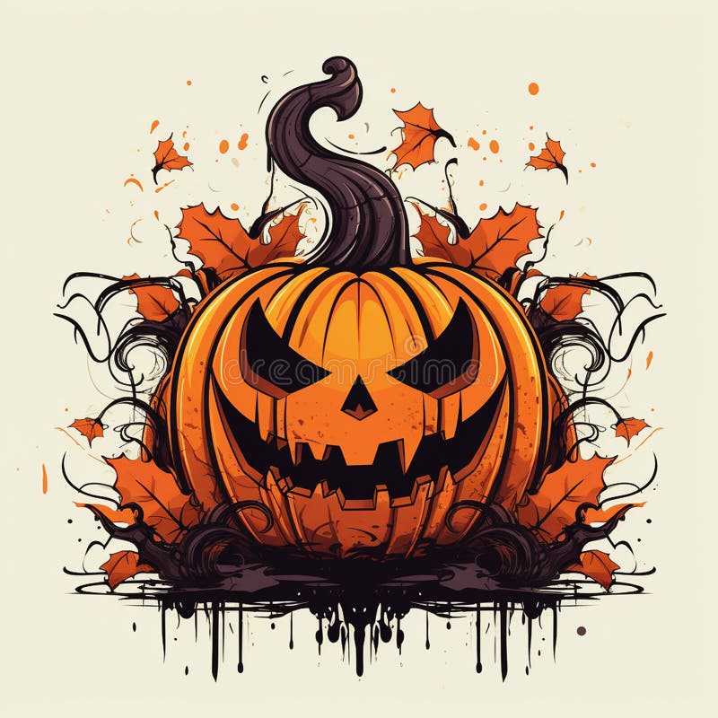 Eerie Halloween Witch S Cauldron Stock Illustration - Illustration of ...