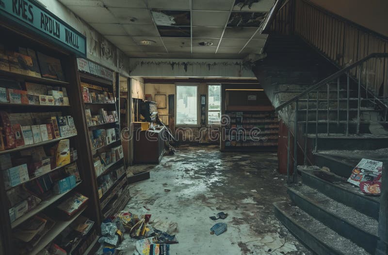 Eerie Silence in an Abandoned Store Stock Photo - Image of building ...
