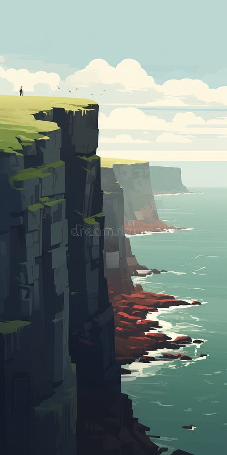 Eerily Realistic Cliff Masterpiece Inspired by Atey Ghailan Stock ...