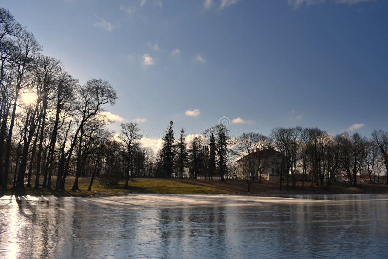 Spring in Lithuania stock image. Image of horizontal - 112641501