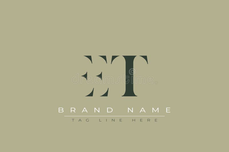 EET Abstract Letter Logo Design Stock Vector - Illustration of emblem ...