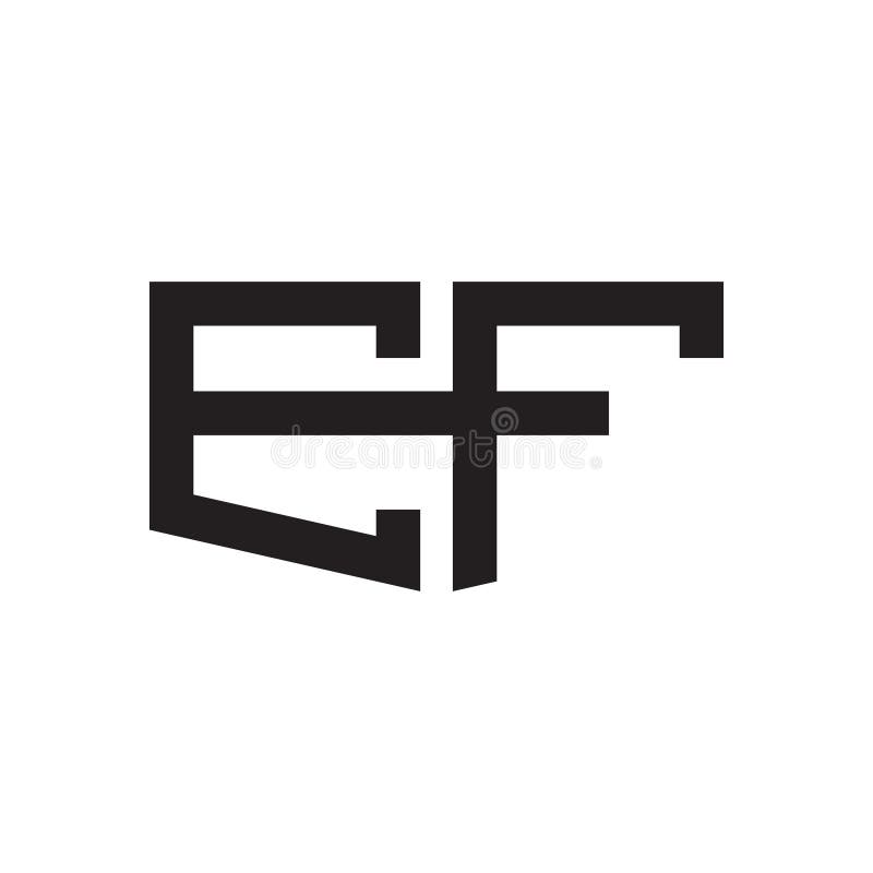 Ef Initial Letter Vector Logo Icon Stock Vector - Illustration of ...