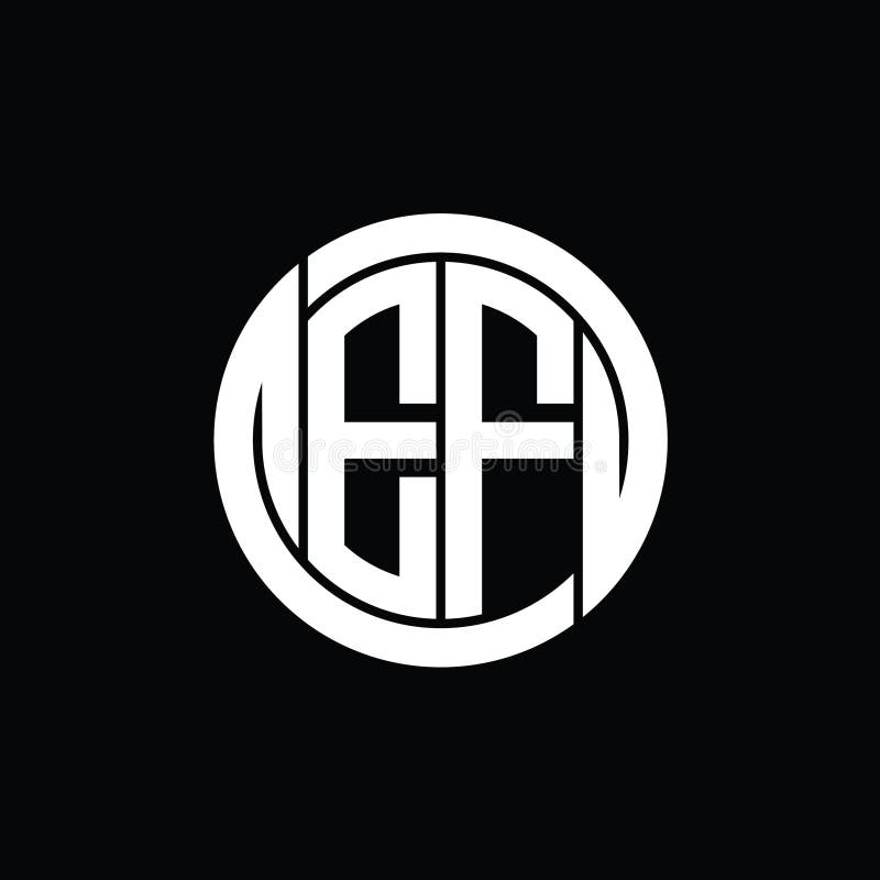 EF Logo Monogram Shield Inside Circle Shape Vector Images Design ...