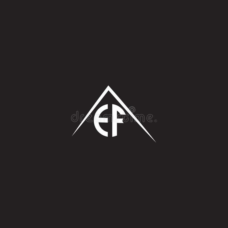 EF Simple Monogram Logo Vector Stock Vector - Illustration of brand ...