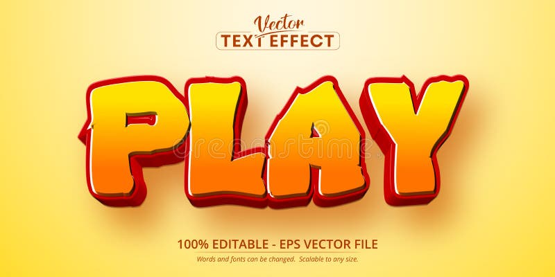 Efecto De Texto Editable De Estilo De Caricatura De Texto Stock de ... Efecto De Texto Editable De Estilo De Caricatura De Texto Stock de ...