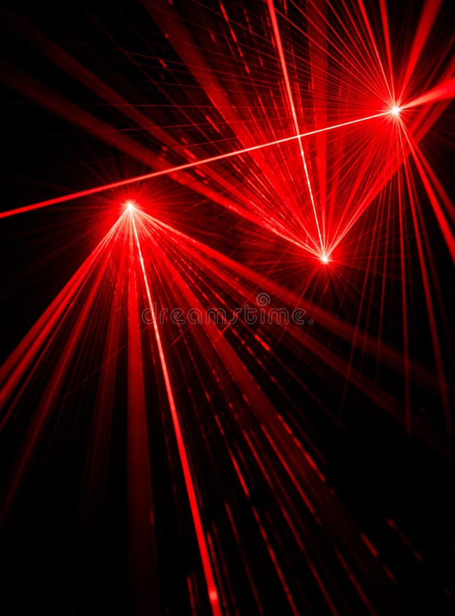 Efecto Luminoso De Rayo Láser Imagen de archivo - Imagen de rojo ...