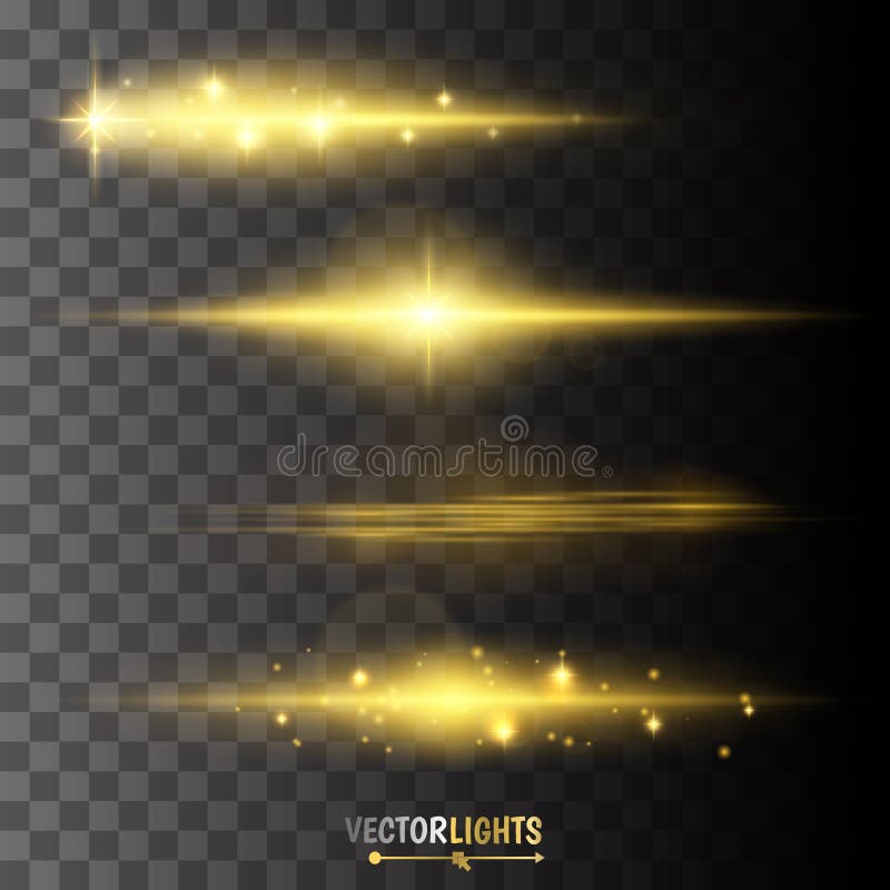 Efectos Luminosos Del Vector Ilustración del Vector - Ilustración de ...