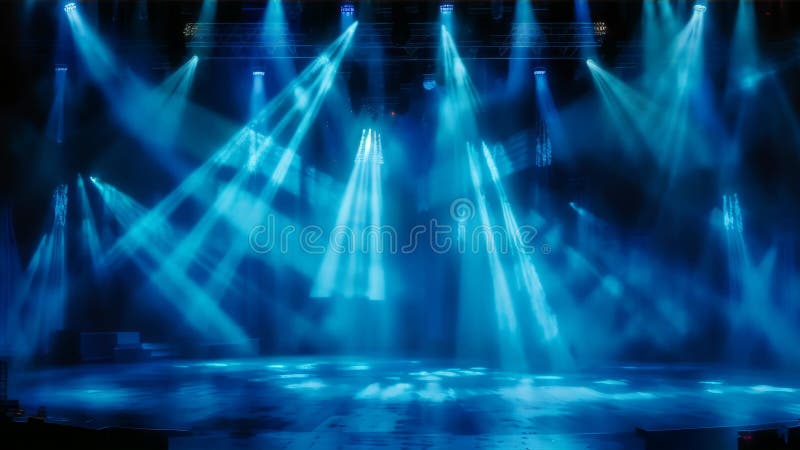 Spotlights on Stage stock footage. Video of spotlights - 302772474