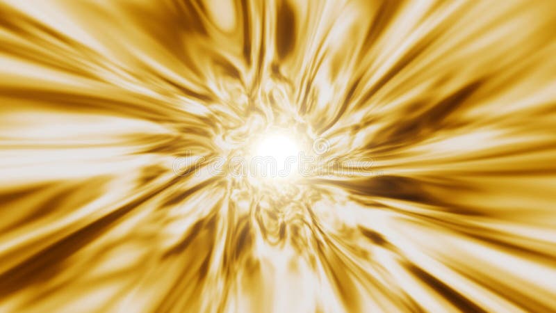 Effect of Boiling Gold or Core of the Star Radiation, Yellow Background ...