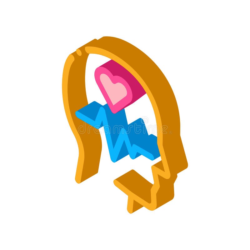 Effect on Brain Isometric Icon Vector Illustration Stock Vector ...