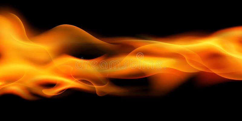 Effect Burning Red Hot Sparks Realistic Fire Flames Abstract Background ...