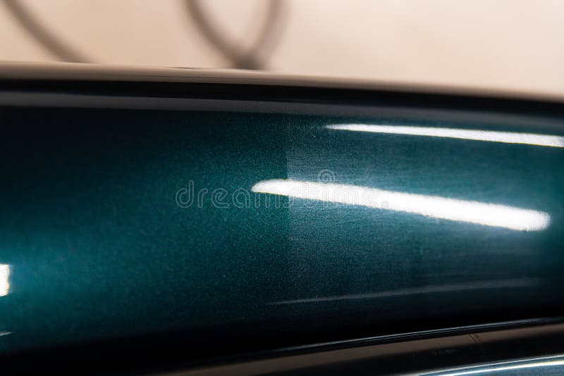 Before and after Effect of Car Paint Polishing Stock Image - Image of ...