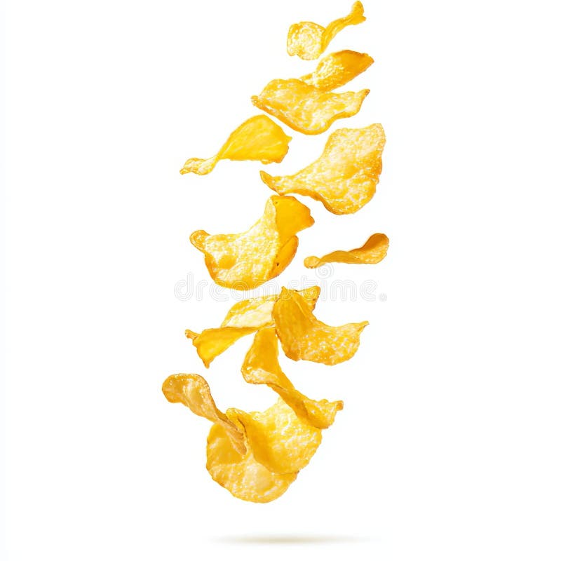 The Effect of Chips Falling on a Transparent PNG is a Reflection. Stock ...