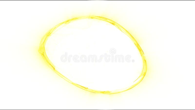 The Effect of a Circular Wavy Yellow Circle Frame Forming a Network of ...