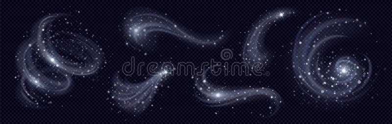 Effect of Cold Winter Wind with Snow Stock Vector - Illustration of ...