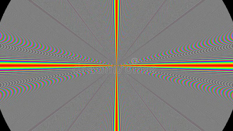 Optical Effect of a Coloured Cross that Gradually Wonders Inside a ...