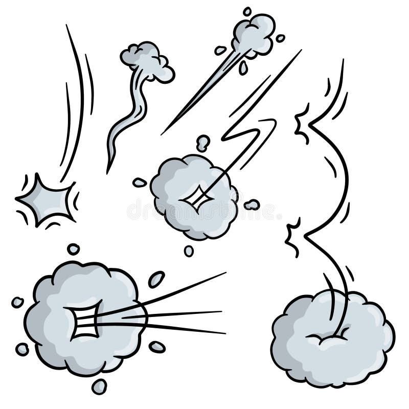 Effect of Comic Speed. Funny Cloud of Movement. Bubble Cloud Stock ...