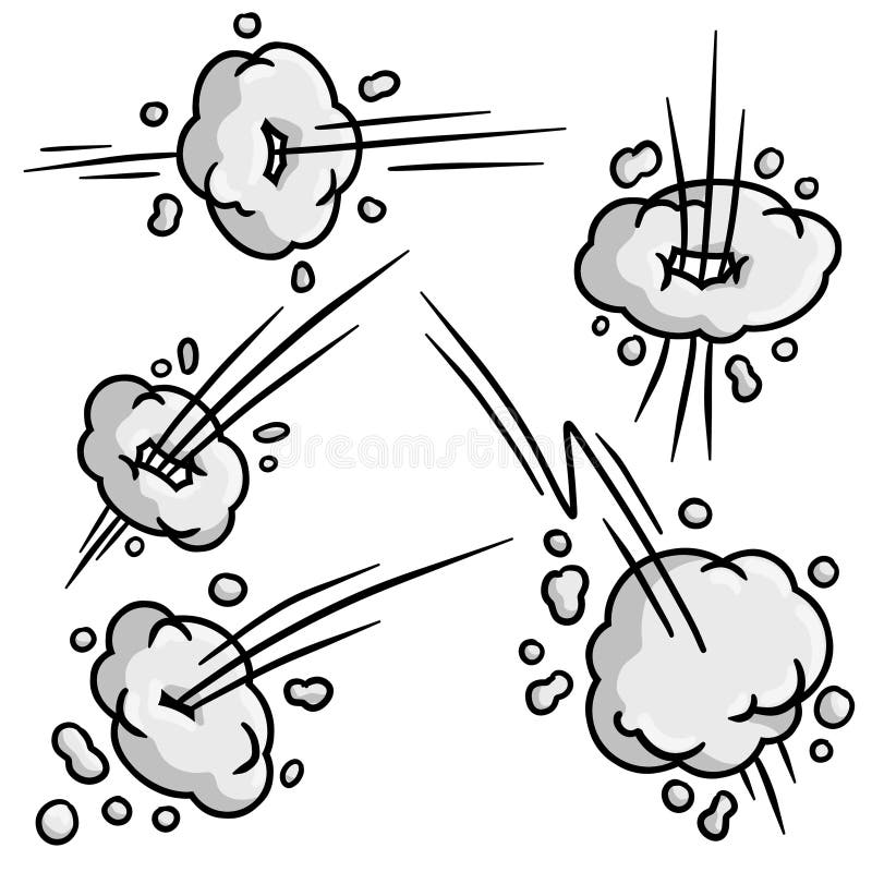 Effect of Comic Speed. Funny Cloud of Movement. Bubble Cloud Stock ...