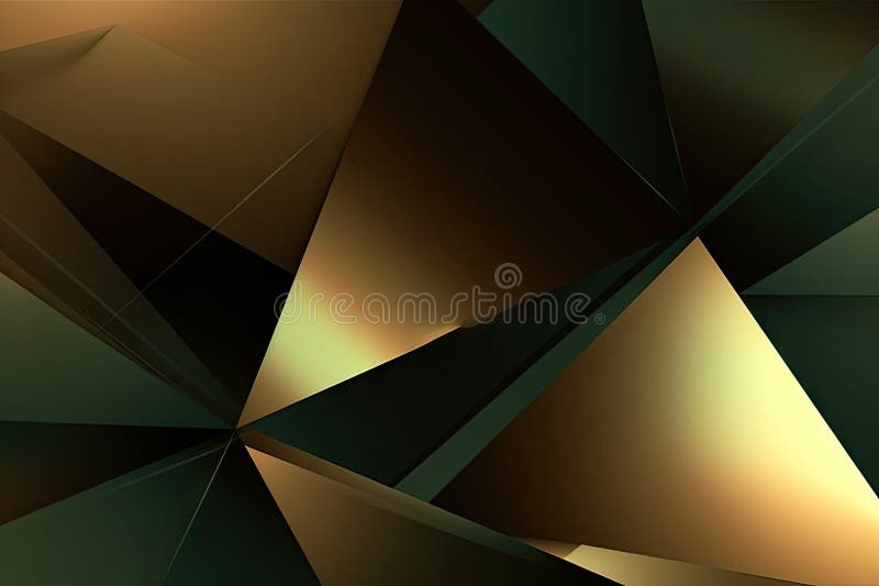 Effect 3d Squares Lines Triangles Light Glow Gradient Color Olive ...