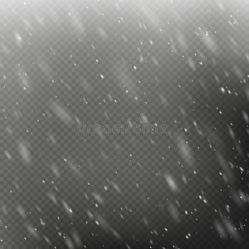 Effect - Falling Christmas Shining Snow. Snowstorm or Blizzard. Heavy ...