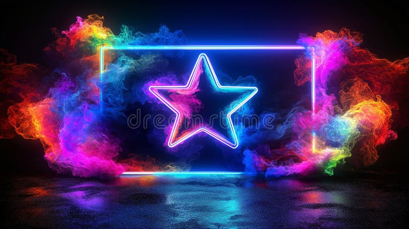 The Effect of a Gateway is Produced by a Glowing Frame Set Against a ...