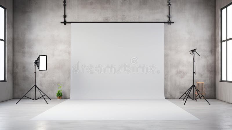 Effect Light Grey Studio Background Stock Illustration - Illustration ...