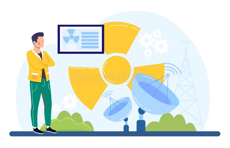 Effect of Modern Technology on Radiation Pollution Stock Vector ...