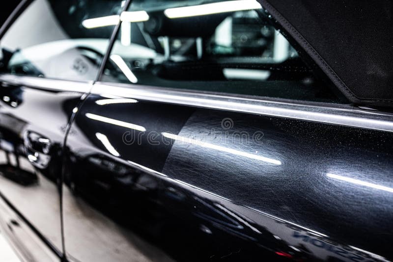 Before and after Effect after Polishing the Paint and Removing ...