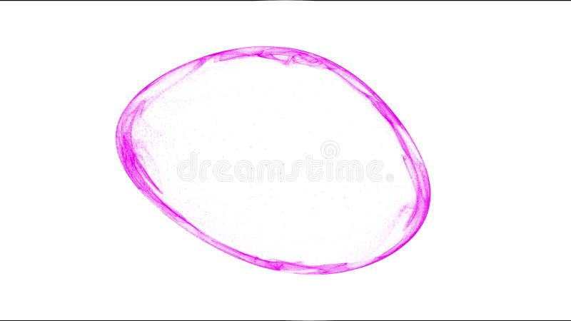 The Effect of a Round Wavy Pink Circle Frame Forming a Network of Fine ...