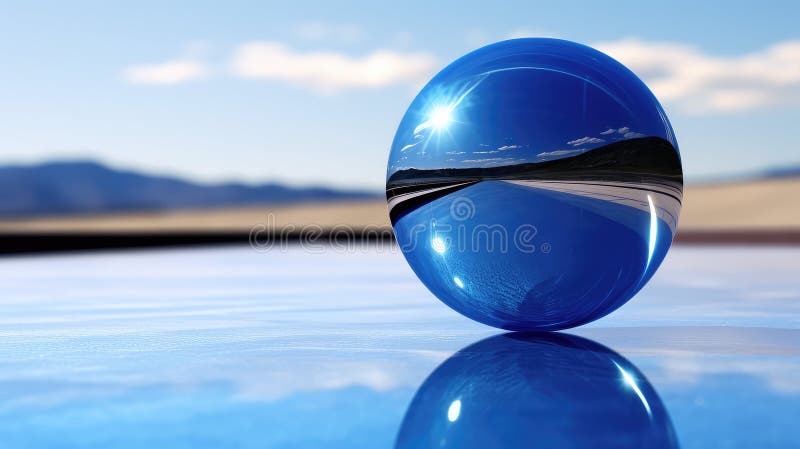 Effect sphere 3d blue stock illustration. Illustration of blue - 340038524
