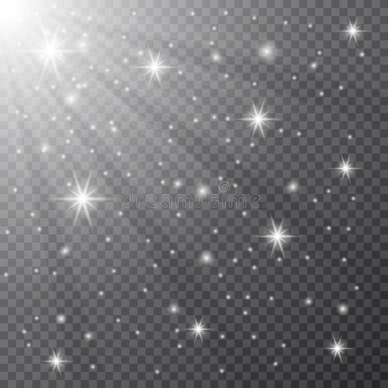The Effect of White and Transparent Glare Stock Vector - Illustration ...