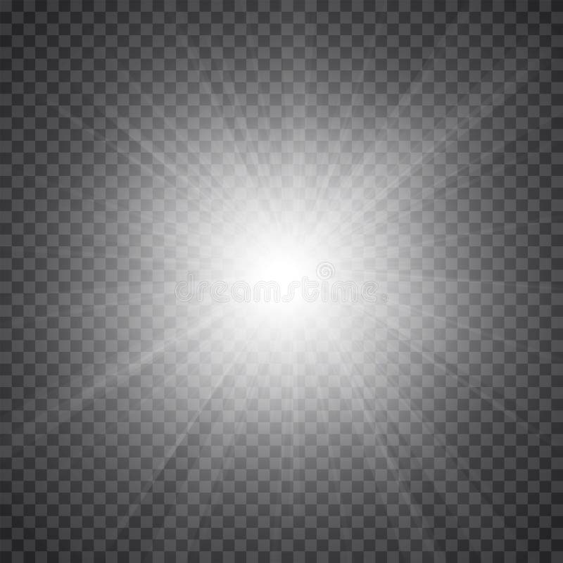 The Effect of White and Transparent Glare Stock Vector - Illustration ...
