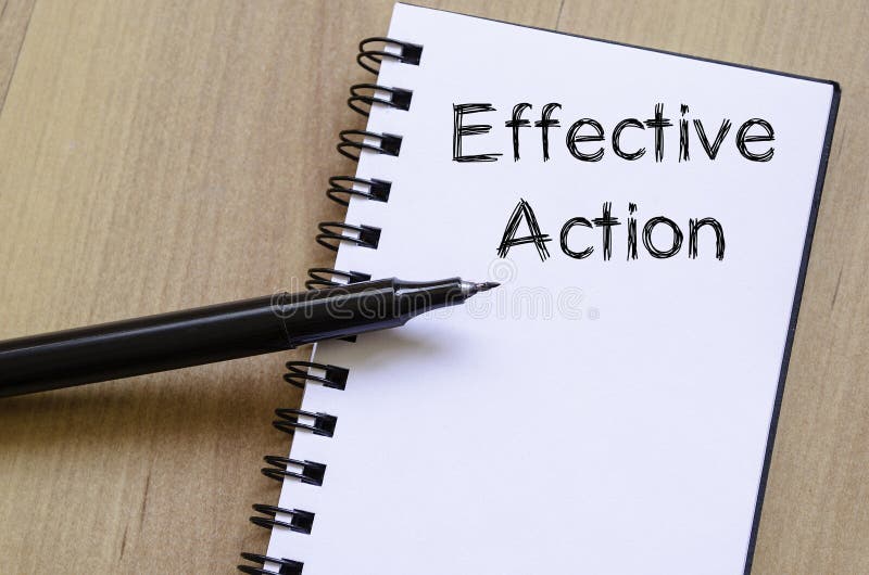 Effective Action Write on Notebook Stock Photo - Image of improvement ... Effective Action Write on Notebook Stock Photo - Image of improvement ...