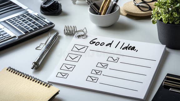 Effective Checklist for Organizing Tasks Office Desk Visual Guide ...