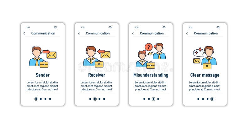 Communication Receiver Sender Stock Illustrations – 203 Communication ...