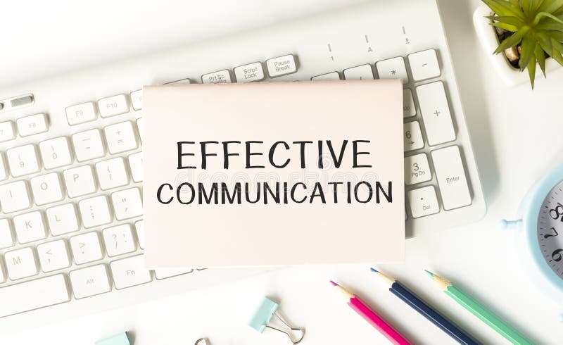 Effective Communication Text Written on a Notebook Stock Photo - Image ...