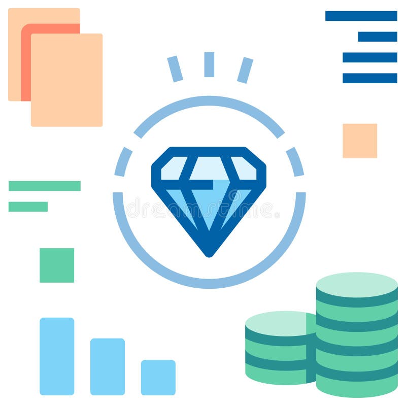 Effective Data Flat Illustration Stock Vector - Illustration of mining ...
