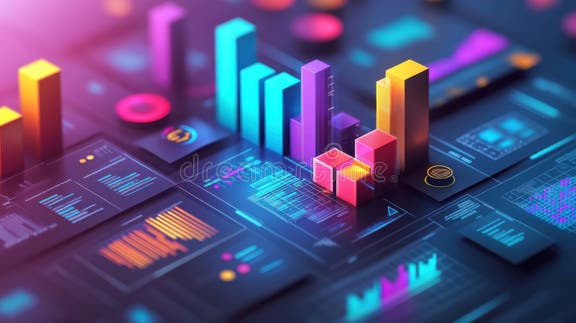 Effective Data Visualization Techniques for Modern Analysis Stock Illustration - Illustration of ...