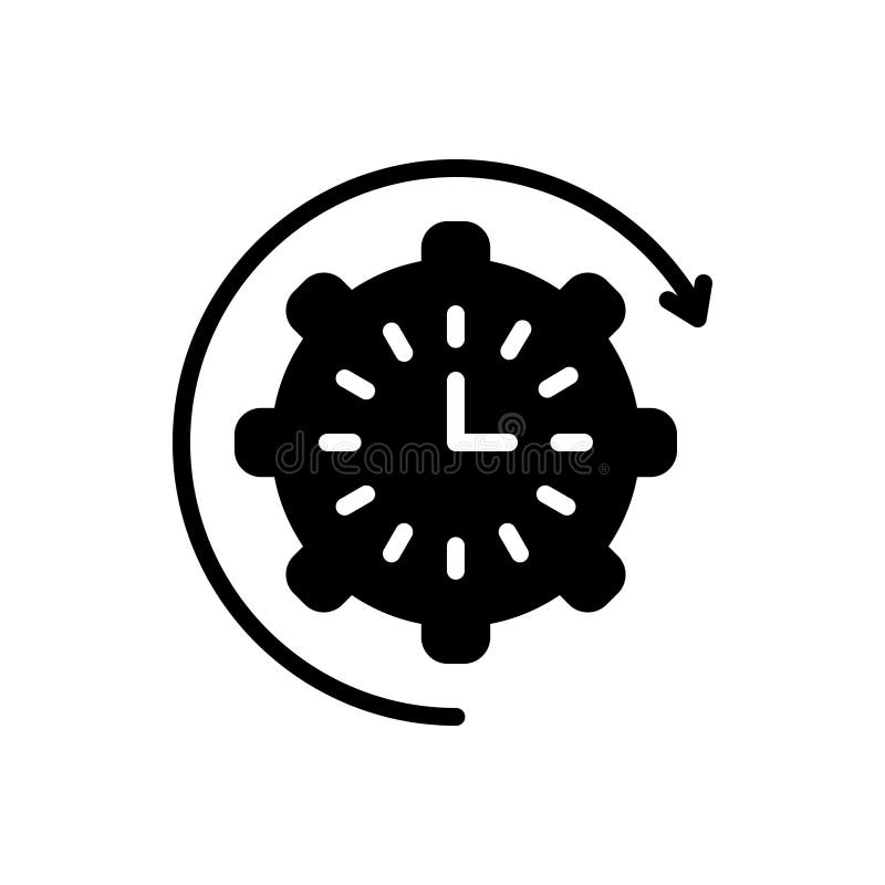 Black Solid Icon for Effective, Valuable and Useful Stock Vector ...